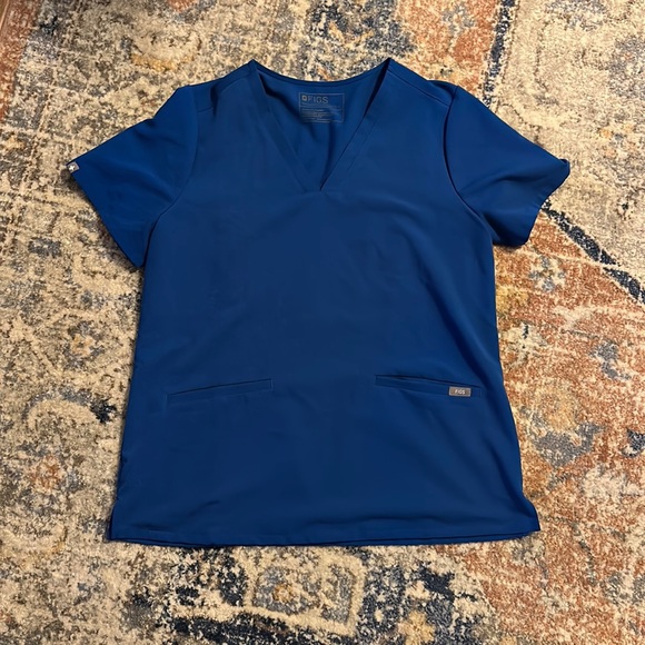 Figs | Tops | Figs Casma Three Pocket Scrub Top In Royal Blue | Poshmark